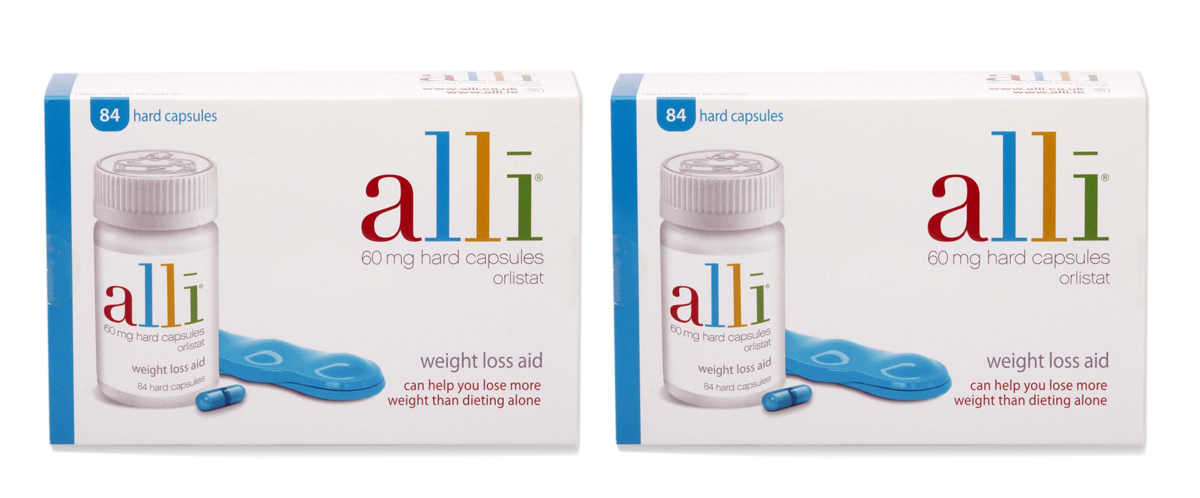 Alli Weight Loss Capsules 60mg 84 Caps, Double Pack