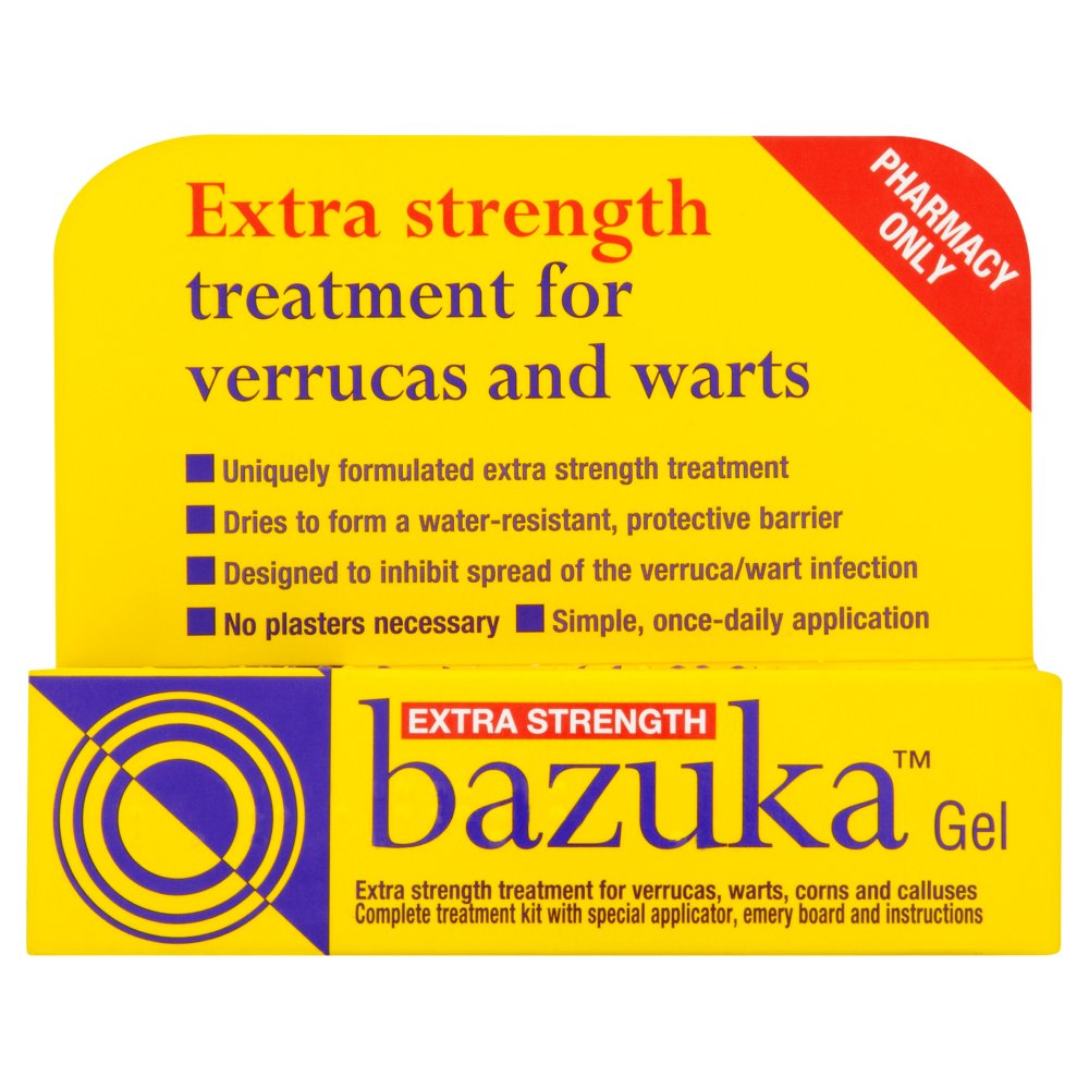 Bazuka Extra Strength Gel - 5g | For Warts & Verrucas | Chemist 4 U