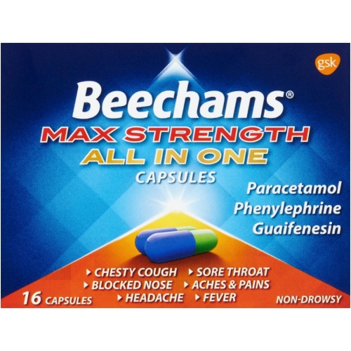 Beechams Max Strength All In One Ultra – 16 Capsules | Chemist 4 U