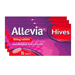 Allevia Hives 180mg - 15 Tablets x 3