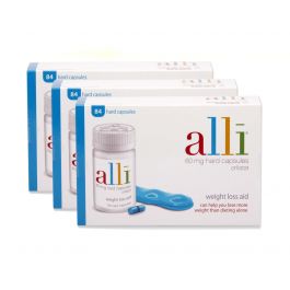 Buy Alli Weight Loss Capsules 60mg 84 Caps - 3 Pack | Weight Loss ...