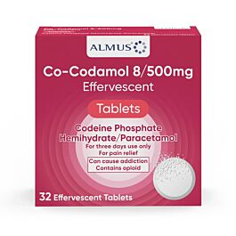 Almus Co-Codamol 8/500mg Effervescent - 32 Tablets