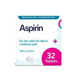Buy Aspirin 300mg - 32 Tablets | Pain Relief | Chemist4U