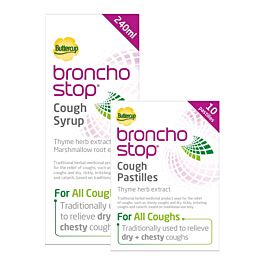 BronchoStop Cough Syrup 240ml + 10 Pastilles | Chemist4U