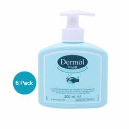 Dermol Wash Emulsion - 6 Pack - 200ml