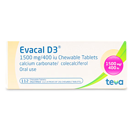 Buy Evacal D3 - 112 Chewable Tablets | Vitamin D | Chemist4U
