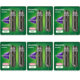 Nicorette Quickmist 1mg Cool Berry Mouthspray 24 Week Bundle - 6 x 150 ...