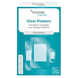 Buy Numark Clear Plasters - 24 Pack | Plasters & Bandages | Chemist4U