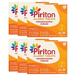 Buy Piriton Allergy Tablets - 6 Pack of 60 | Chemist4U