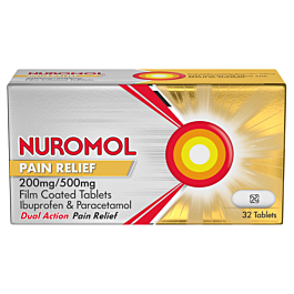 Nuromol 200mg/500mg - 32 Tablets | Chemist4U