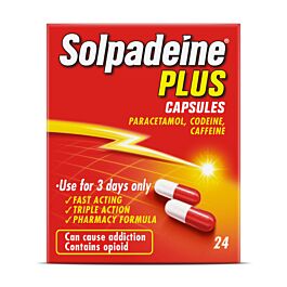 Solpadeine Plus (Codeine/Paracetamol) - 24 Capsules | Chemist4U
