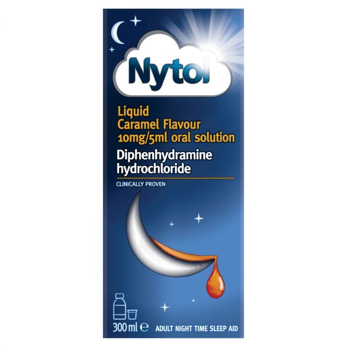 Buy Nytol Liquid Caramel Flavour Solution 10mg/5ml - 300ml