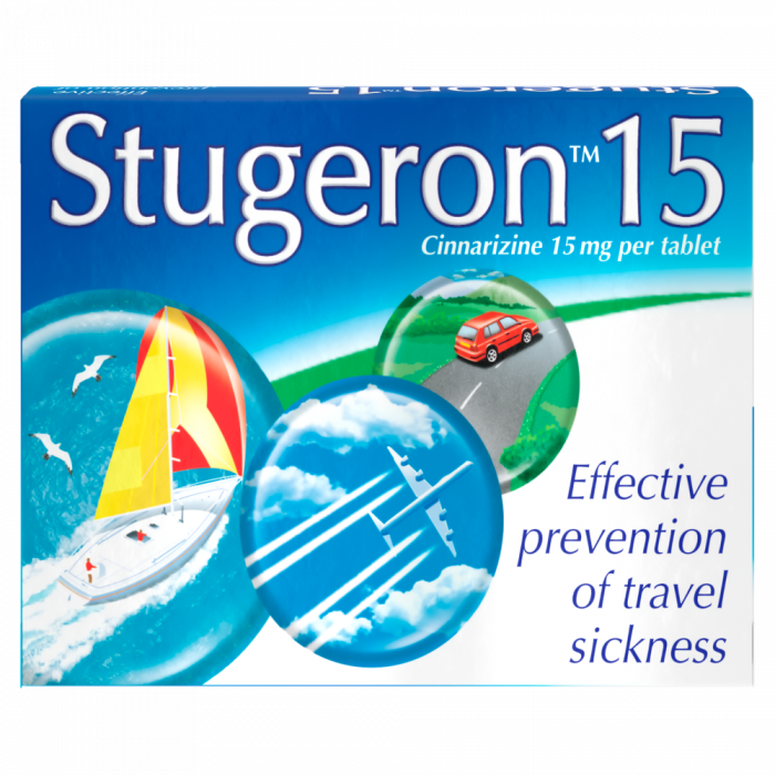 Stugeron (Cinnarizine) - 15 Tablets | For Travel Sickness | Chemist 4 U