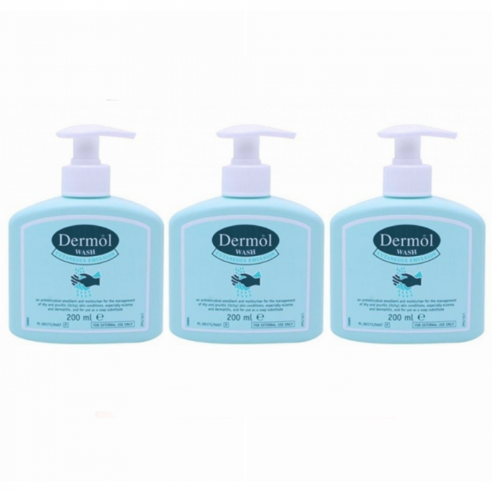 Dermol Wash - 200ml - Triple Pack