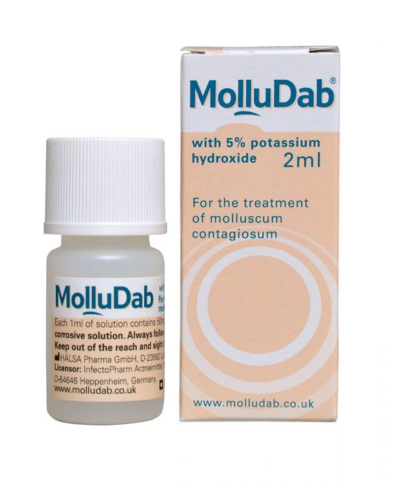 MolluDab Solution (5% Potassium Hydroxide) - 2ml | Chemist 4 U