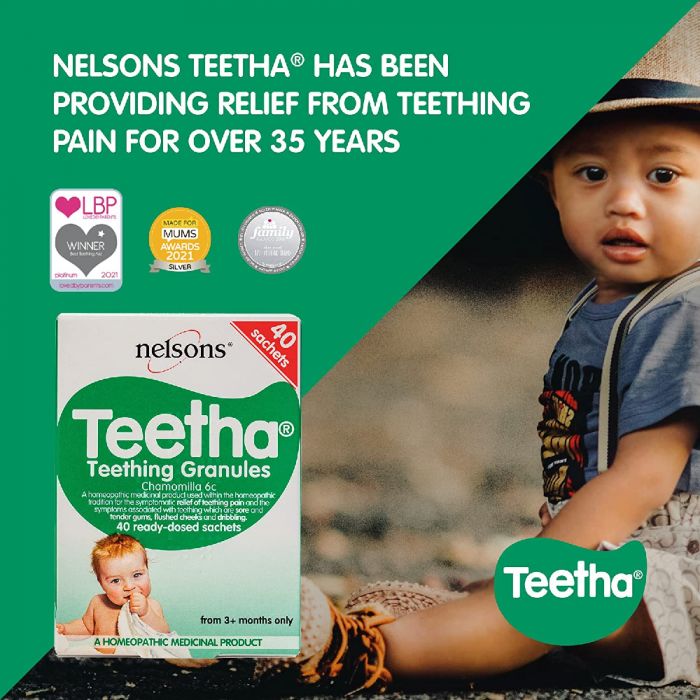 Nelson Teetha Natural Teething Granules 40 Sachets