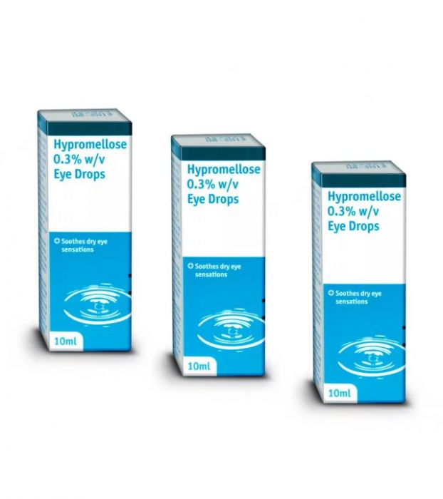 Hypromellose 0.3% Eye Drops - 10ml x 3 | Chemist 4 U