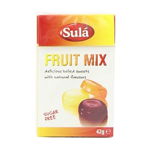 Sulá Fruit Mix Sugar Free Boiled Sweets 42g