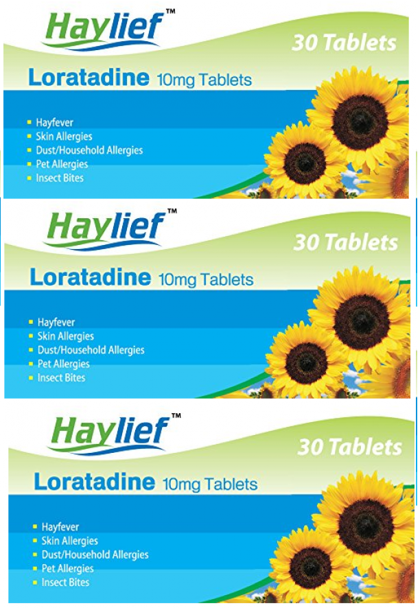 Haylief™ Hayfever And Allergy Relief – 3 Pack of Loratadine Tablets ...
