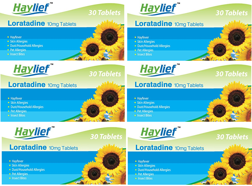 Haylief™ Hayfever And Allergy Relief – 6 Pack of Loratadine Tablets ...