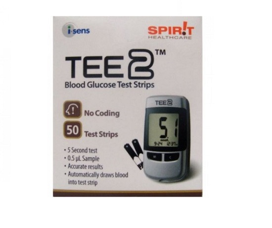 TEE2 Blood Glucose Test Strips 50 Strips