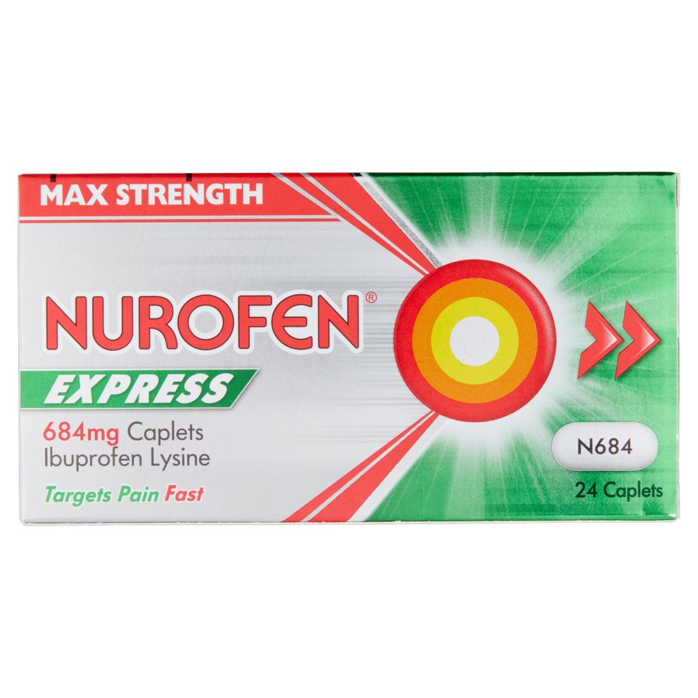 Nurofen Express - 24 x 684mg Caplets | Chemist 4 U