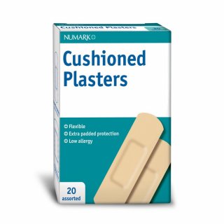 Buy Numark Cushioned Plasters - 20 Pack| Plasters & Bandages | Chemist4U