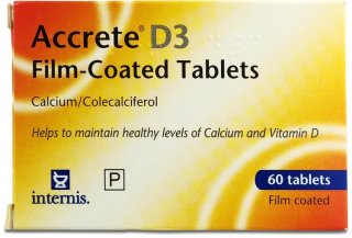 Buy Accrete D3 - 60 Tablets | Calcium & Vitamin D3 | Chemist4U