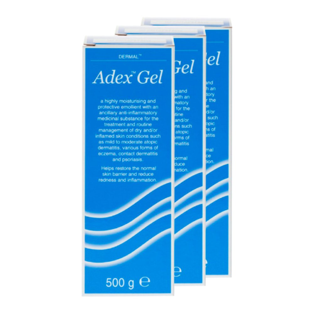 Buy Adex Gel 500g - 3 Pack | Emollient Gel | Chemist4U