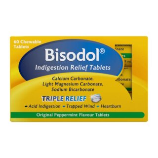 Buy Bisodol Indigestion Relief - 100 Tablets