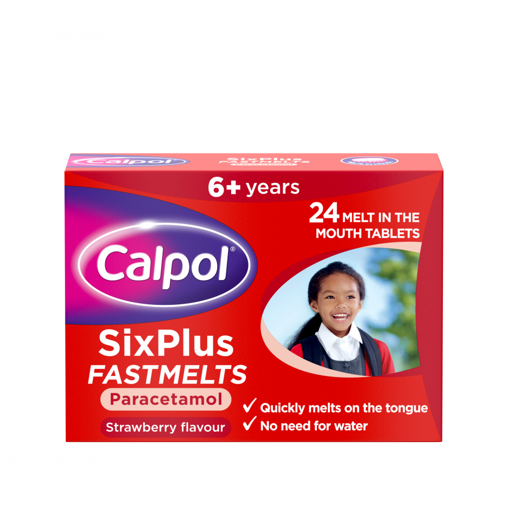 Calpol Paracetamol FastMelts Six Plus - 24 Tablets | Chemist 4 U