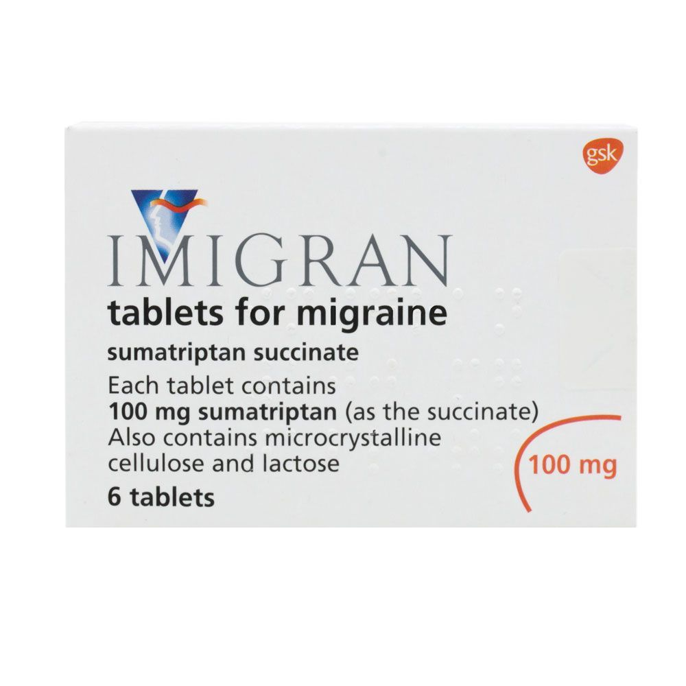 Buy Imigran (Sumatriptan) Tablets from £38.99 | Chemist4U