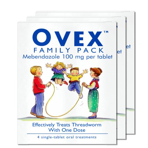 Ovex - 3 Pack of 4 Tablets | Threadworm Relief | Chemist4U