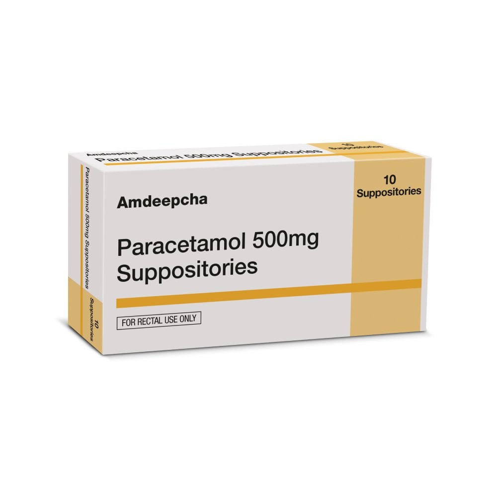 Buy Paracetamol 500mg - 10 Suppositories