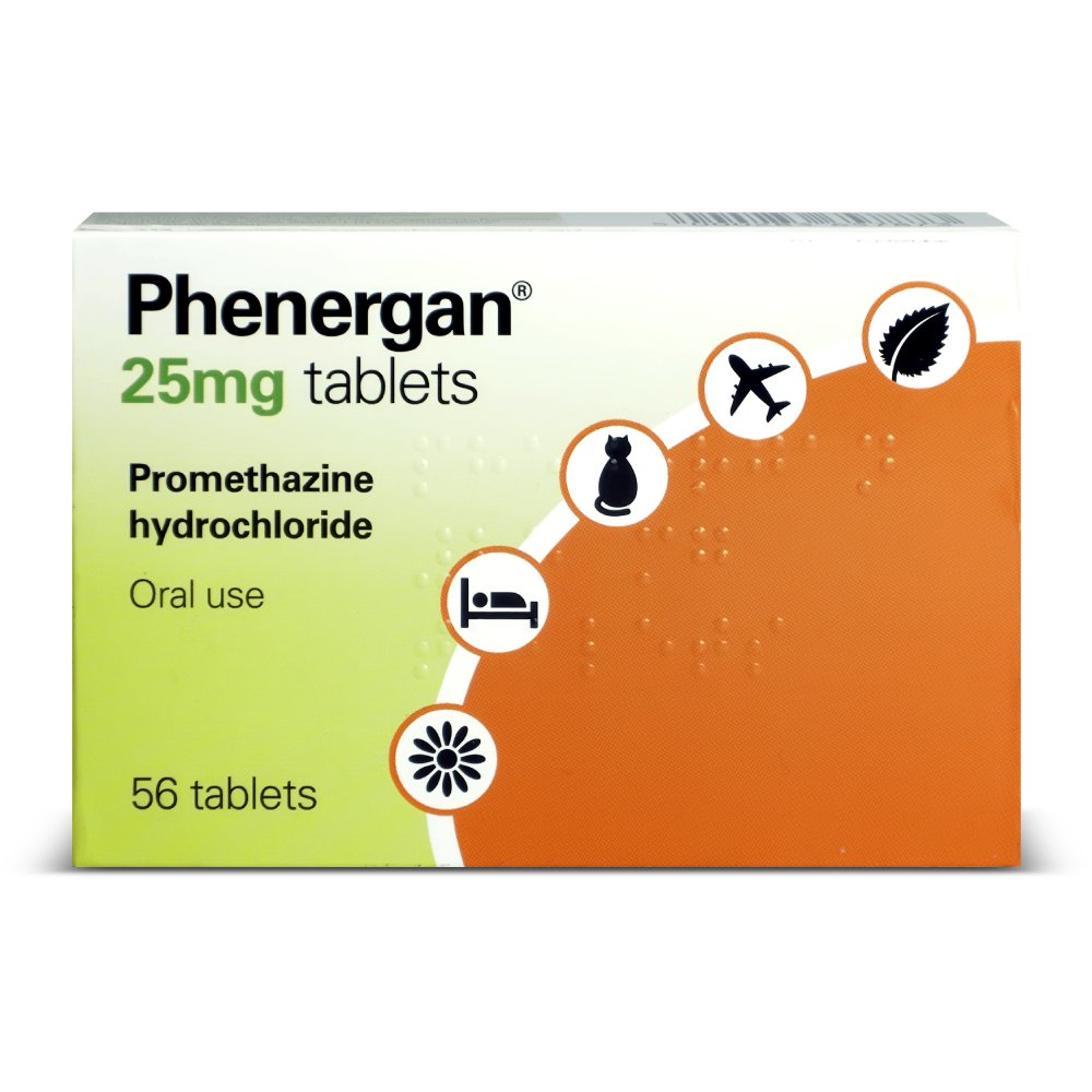 Buy Phenergan 25mg - 56 Tablets | Promethazine | Chemist4U