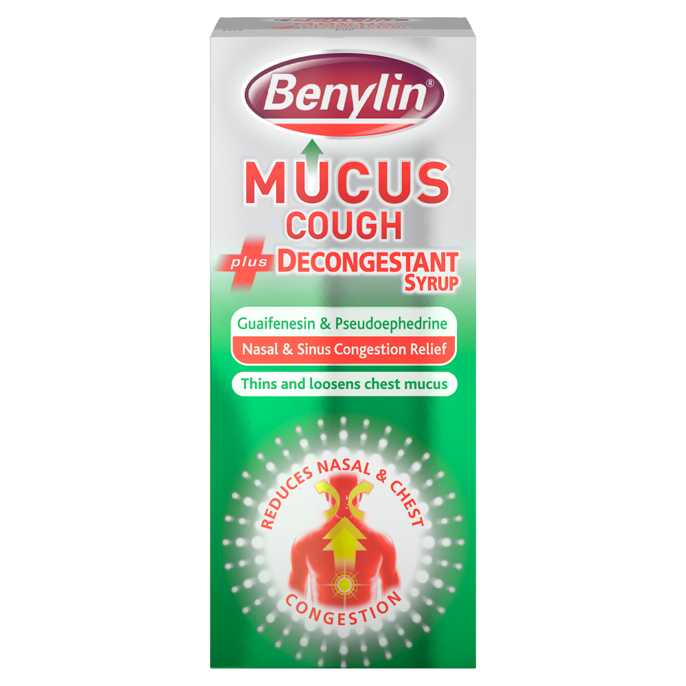 Benylin Mucus Cough With Decongestant Syrup – 100ml | Chemist 4 U