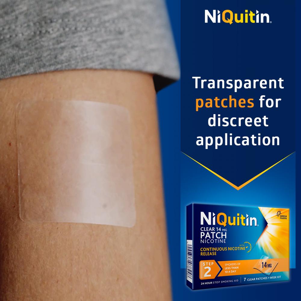 Niquitin Original 14mg 24 Hour (Step 2) – 7 Patches | Chemist 4 U