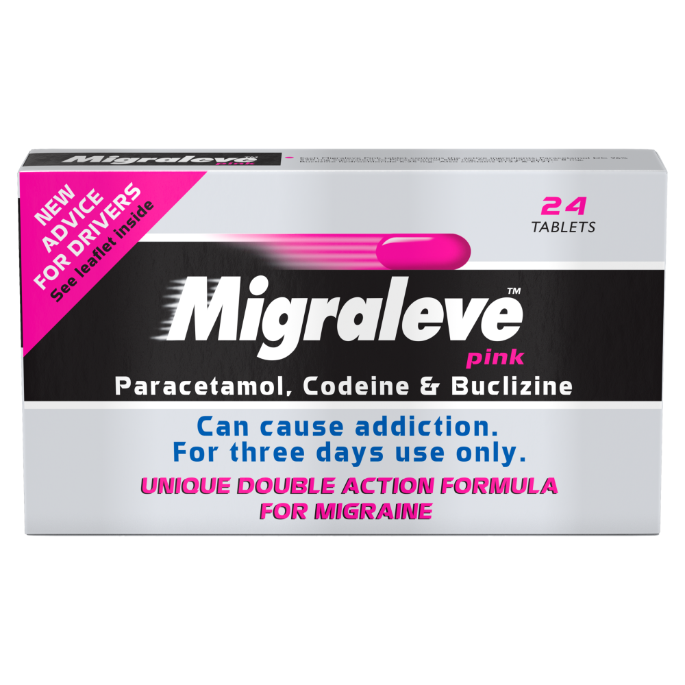 Migraleve Pink (Codeine/Paracetamol) - 24 Tablets | Chemist 4 U