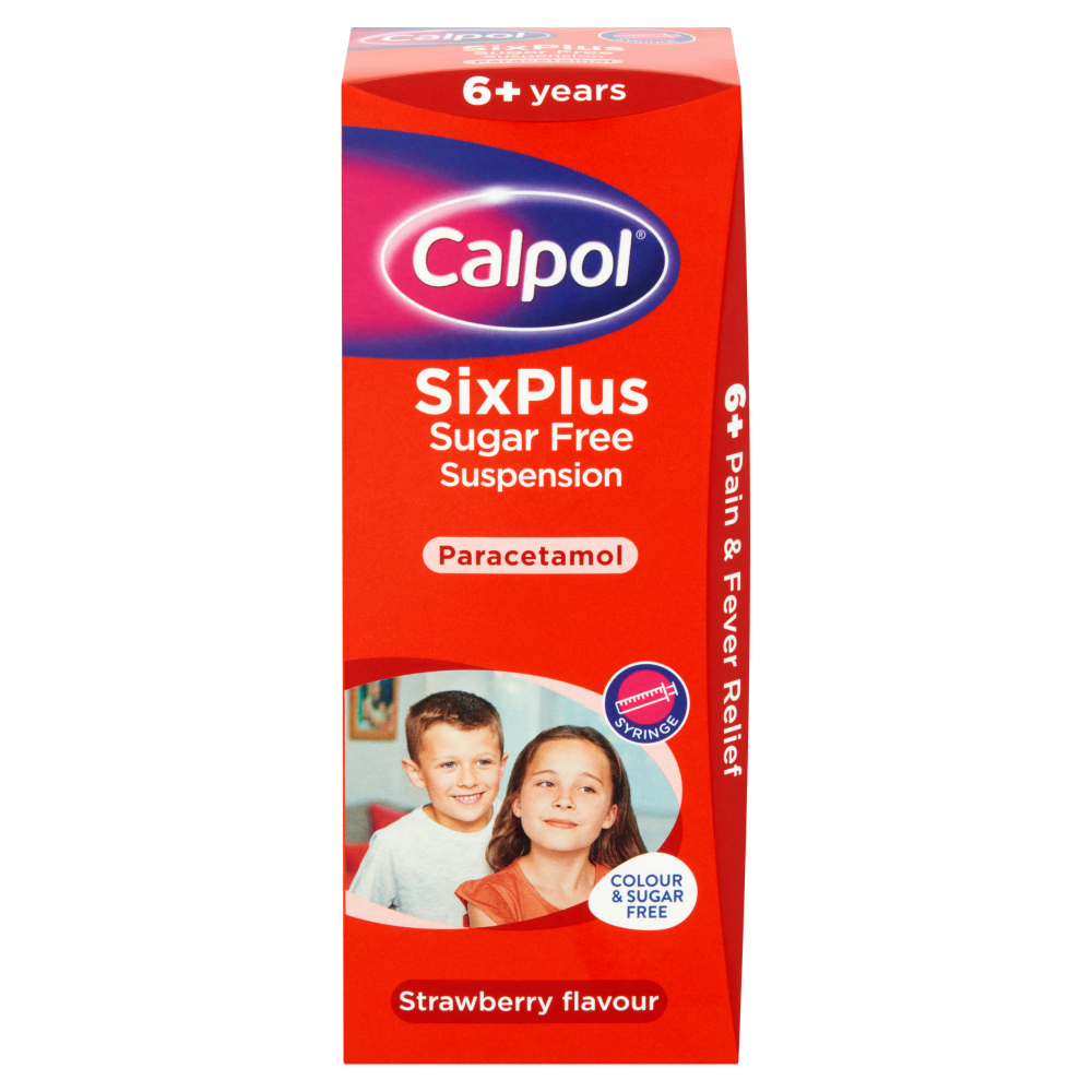 Calpol Six Plus Sugar Free Suspension - 200ml | Chemist 4 U
