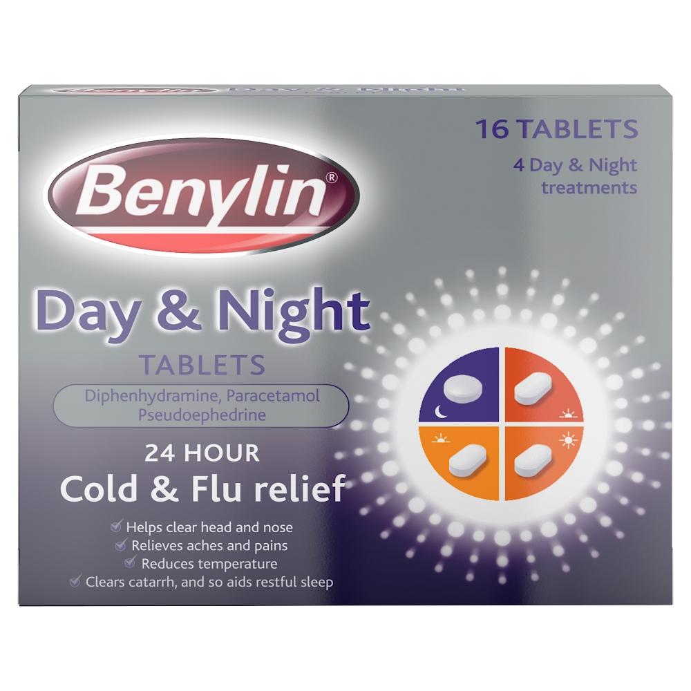 Benylin Day & Night Cold & Flu Relief – 16 Tablets | Chemist 4 U