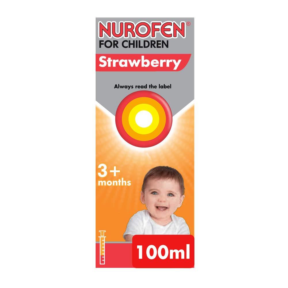 Nurofen For Children Baby Strawberry - 100ml | Pain Relief | Chemist 4 U