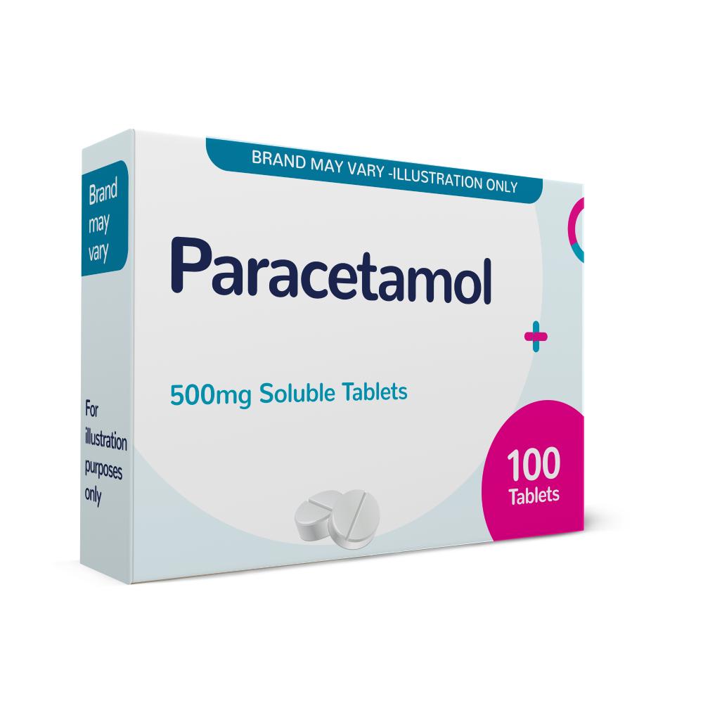 Buy Paracetamol Soluble Tablets - 100 x 500mg | Chemist 4 U