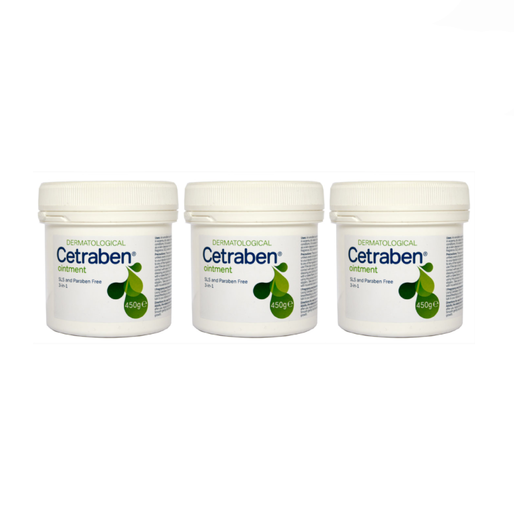 Cetraben 3-in-1 Ointment – 450g - Pack of 3