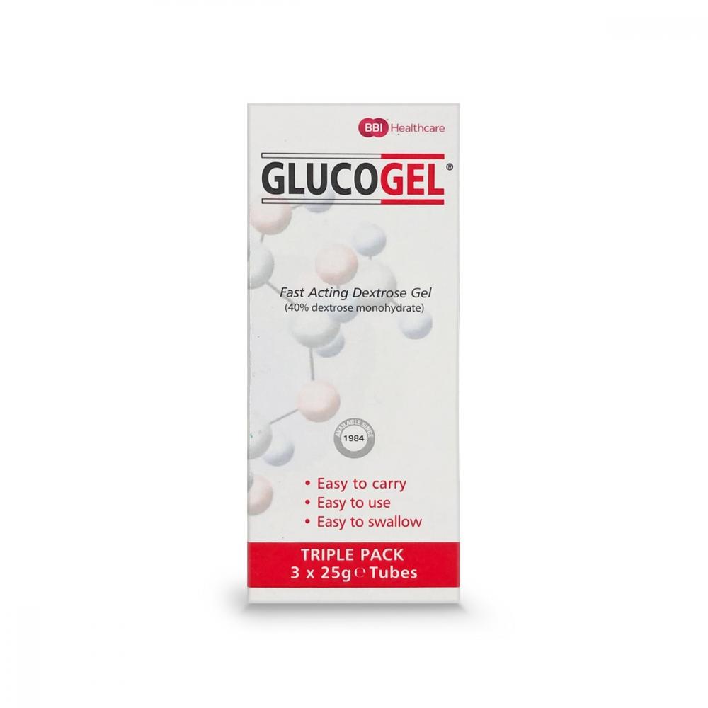 Glucogel Tubes - 3 x 25g | Dextrose Gel | Chemist4U