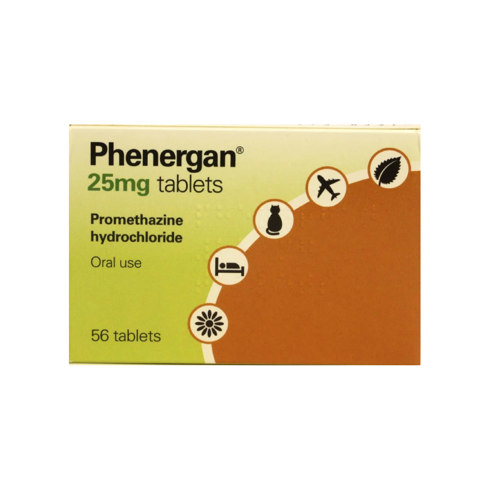 Phenergan 10 & 25mg - 56 Tablets | Chemist 4 U
