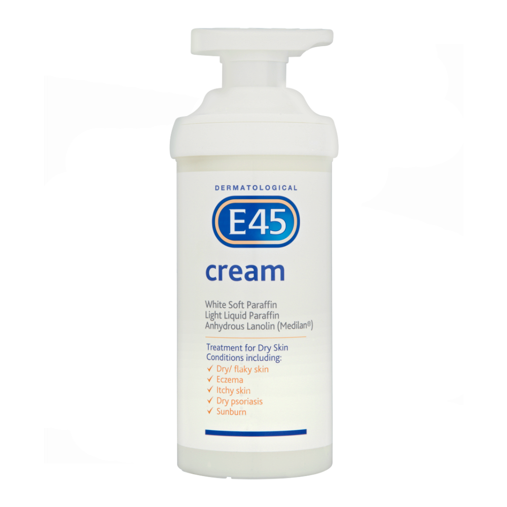 E45 Dermatological Cream Pump - 500ml | Dry Skin Moisturiser | Chemist 4 U