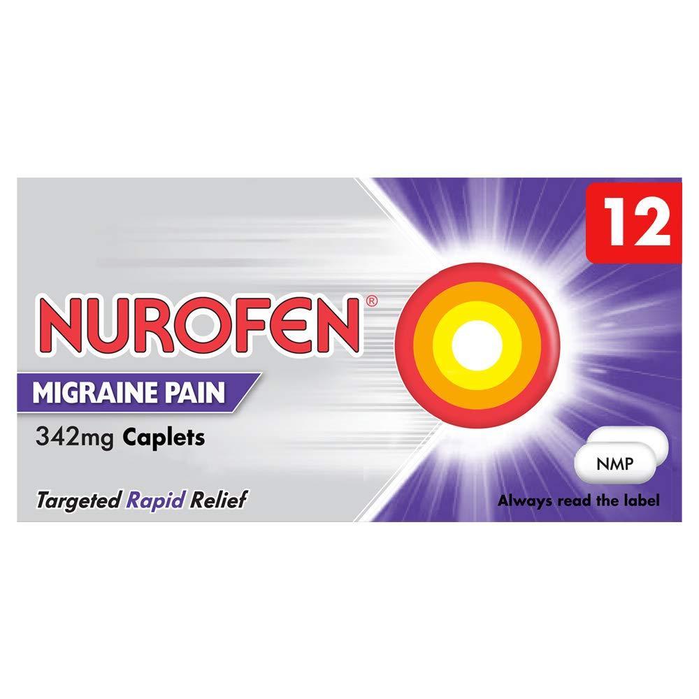 Nurofen Migraine Pain Max Strength - 12 x 684mg Caplets | Pain Relief ...