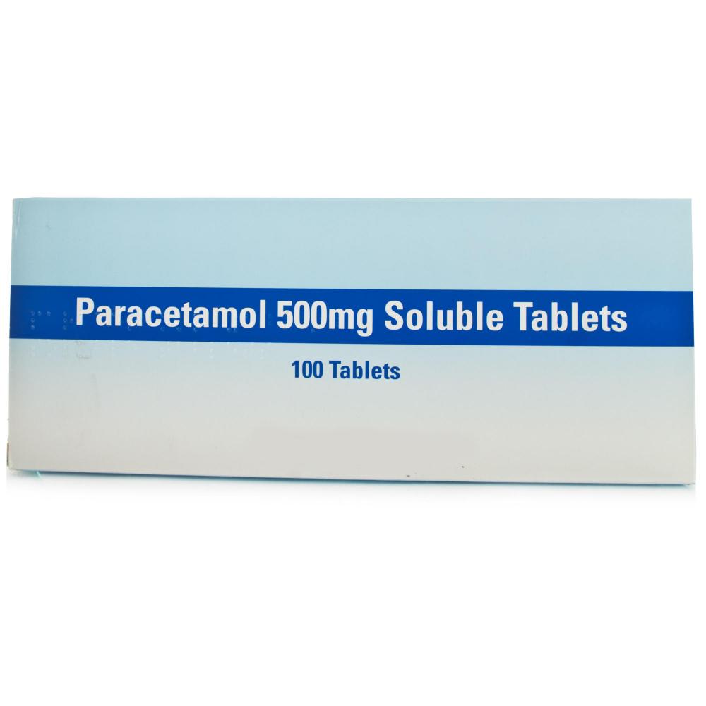 Paracetamol Soluble Tablets - 100 x 500mg | Chemist 4 U