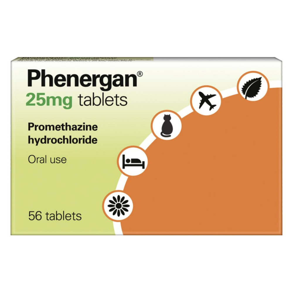 Phenergan 25mg - 56 Tablets | Chemist4U