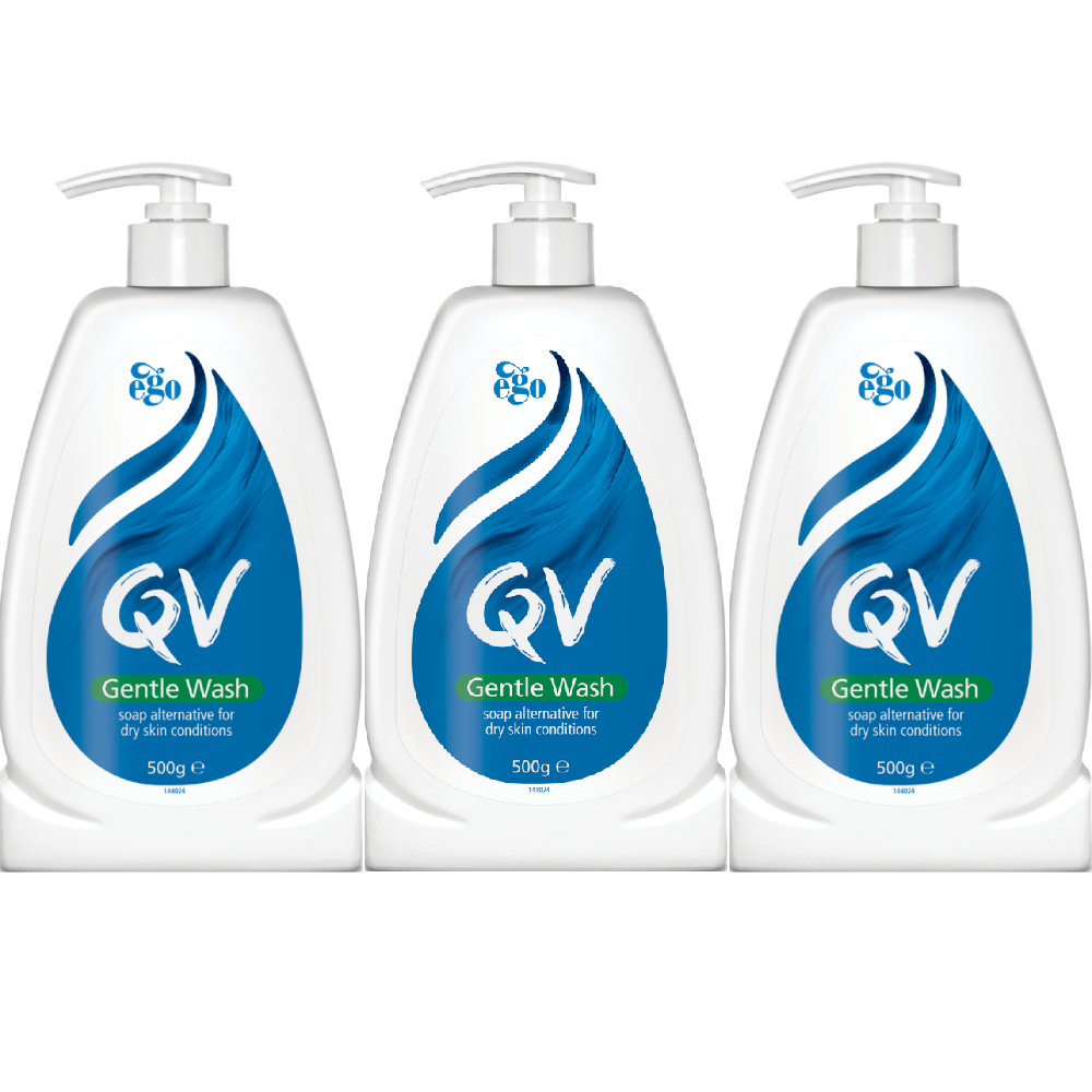 Buy QV Gentle Wash 500g - 3 Pack | Soap-Free | Chemist4U